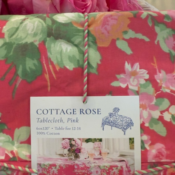 April Cornell | Dining | 6 X 20 April Cornell Cottage Rose Table Cover ...